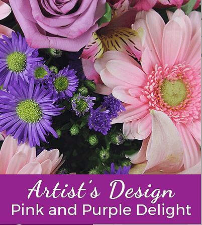 Florist Designed Pink & Purple Bouquet arranged by a florist in Wantagh ...