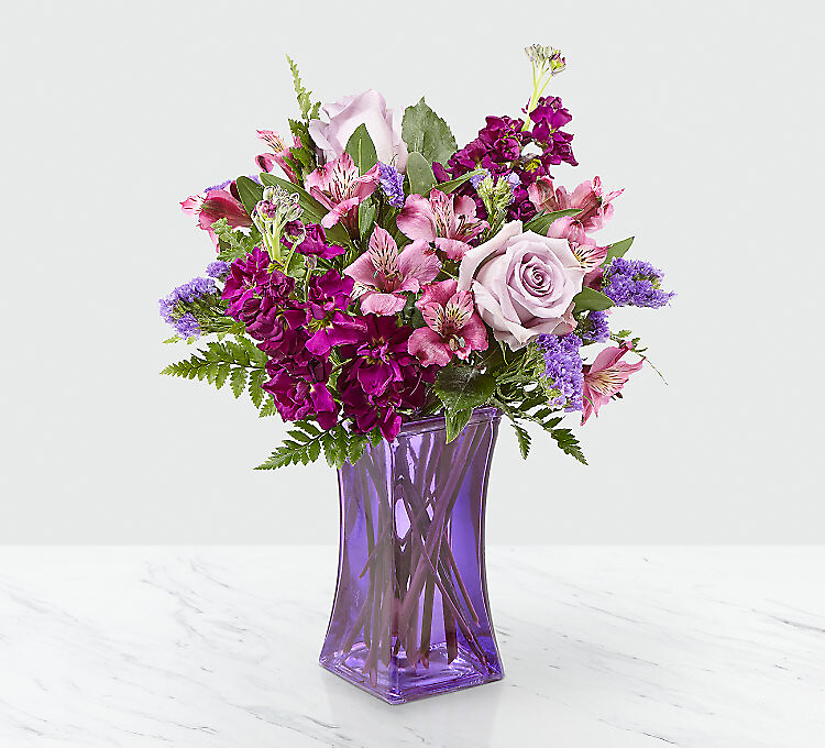 Purple bouquet arranged by a florist in Wantagh, NY USA : Abby's ...